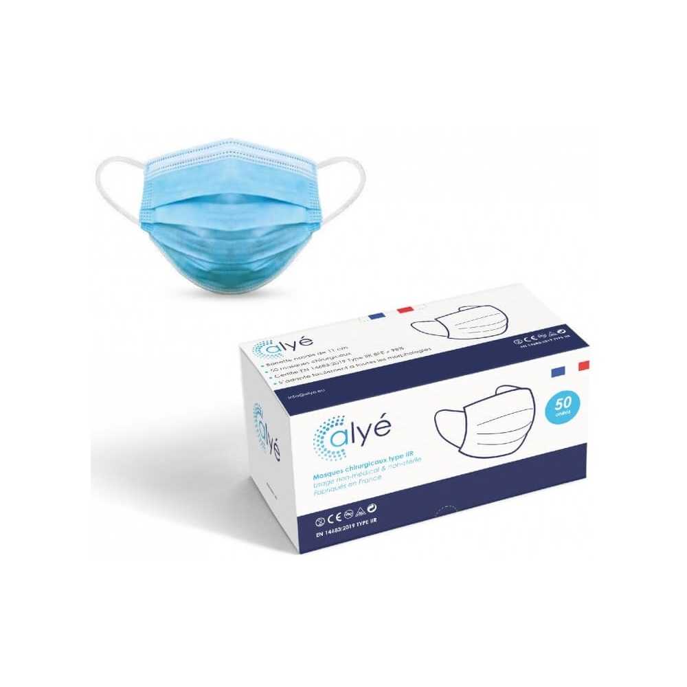 Blue Disposable Surgical Mask Type IIR - Effective Protection Blue Disposable Surgical Mask Type IIR - Effective Protection